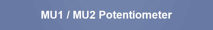 MU1 / MU2 Potentiometer zur Hutschienenmontage